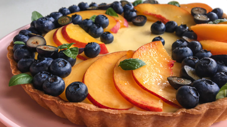 Fruit Tart with Pastry Cream - Baking Is Therapy